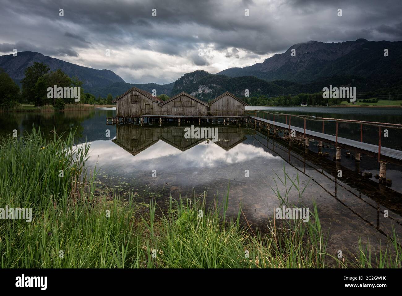The three huts on the kochelsee hi-res stock photography and images - Alamy