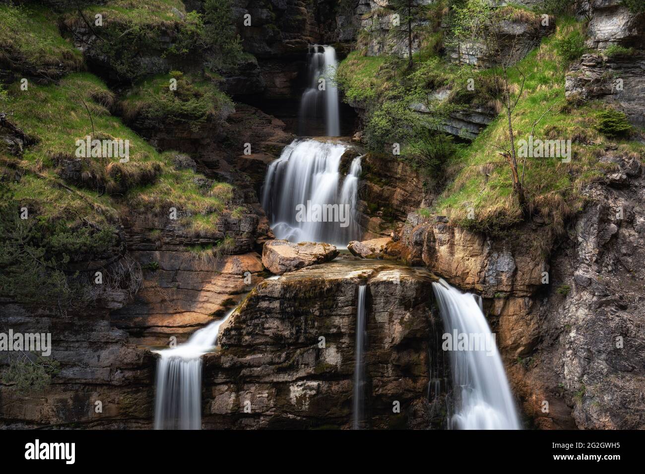 The cow escape falls at Farchant Stock Photo - Alamy