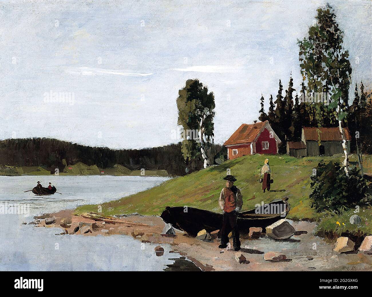 Edvard Munch - Coast Landscape Stock Photo - Alamy