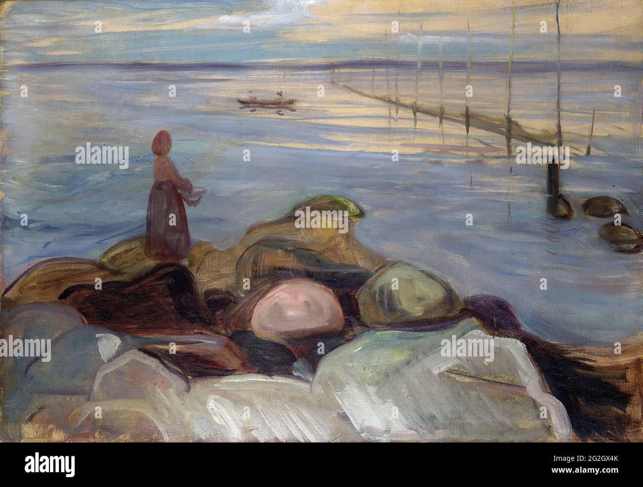 Edvard Munch - Bord De Mer Stock Photo - Alamy