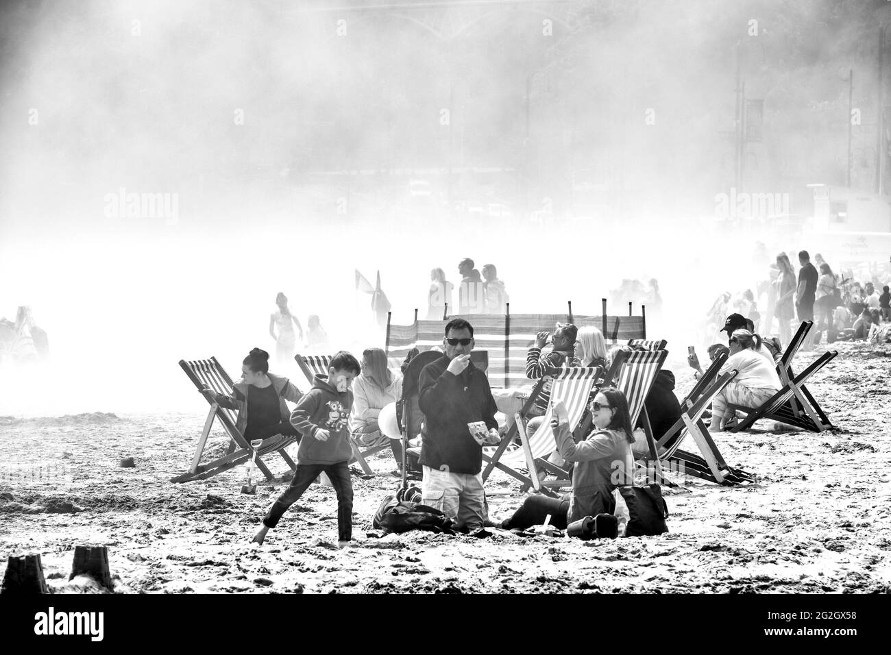 Blackpool donkey seaside Black and White Stock Photos & Images - Alamy