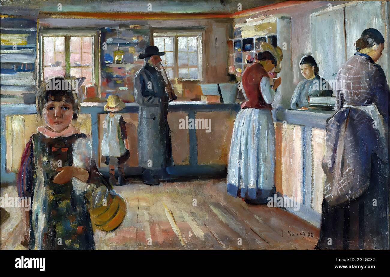 Edvard Munch - General Store Vrengen Stock Photo - Alamy