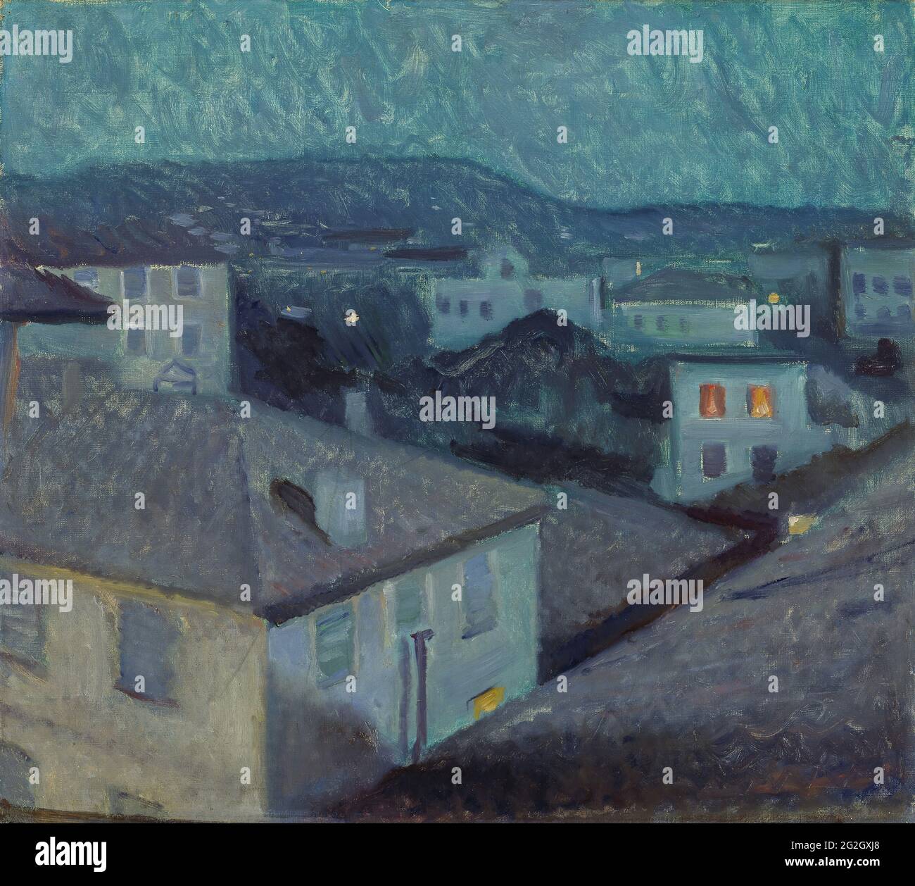 Edvard Munch - Night in Nice Stock Photo - Alamy