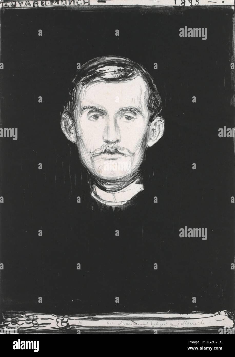 Edvard Munch - Self-Portrait with Skeleton Arm Stock Photo - Alamy