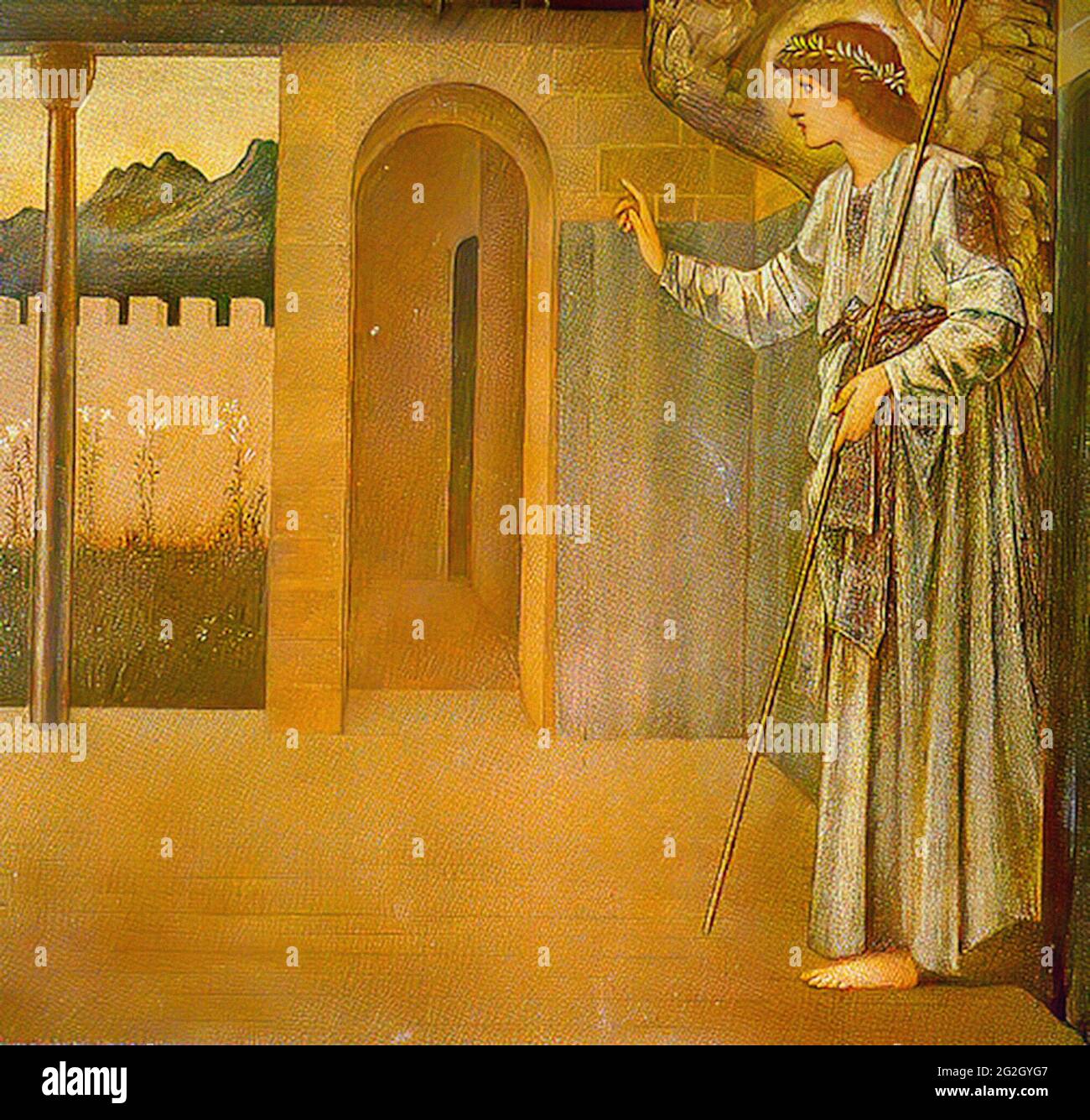 Edward Burne-Jones (1833-1898) - Annunciation Angel Stock Photo - Alamy