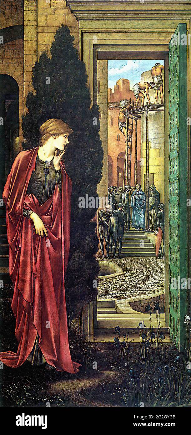 Edward Burne-Jones (1833-1898) - Danae Brazen Tower Stock Photo - Alamy