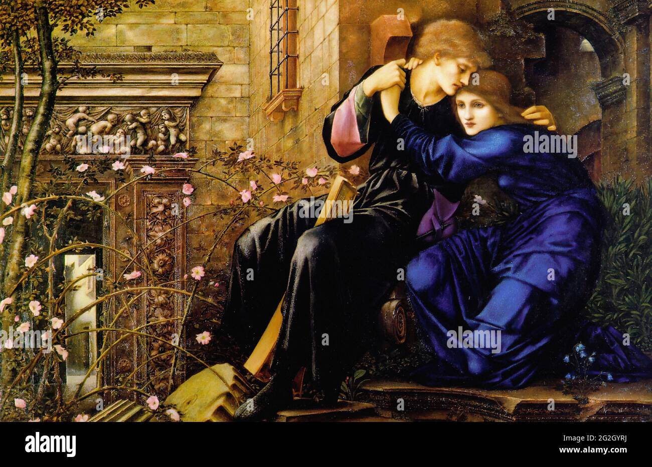 Edward Burne-Jones (1833-1898) - Love Among Ruins 1894 Stock Photo - Alamy