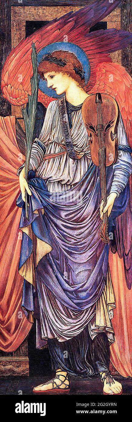 Edward Burne-Jones (1833-1898) - Musical Angels Stock Photo - Alamy