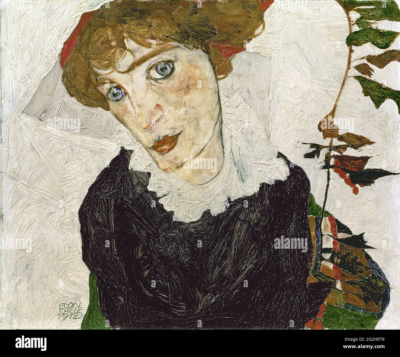 Egon Schiele - Portrait of Wally Neuzil Stock Photo - Alamy