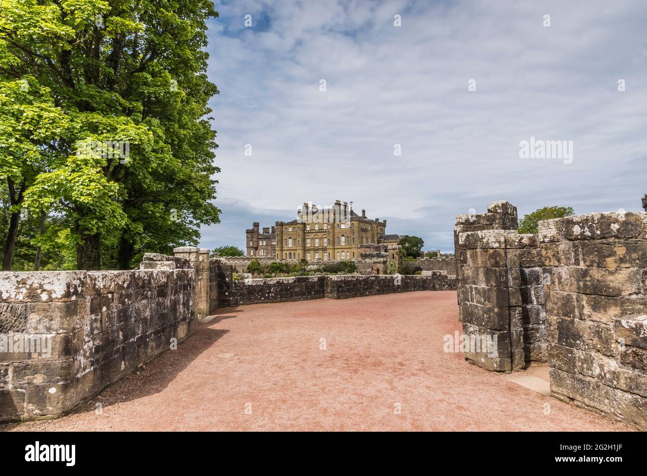 Scotland.The image here is of the main driveway leading to Culzean ...