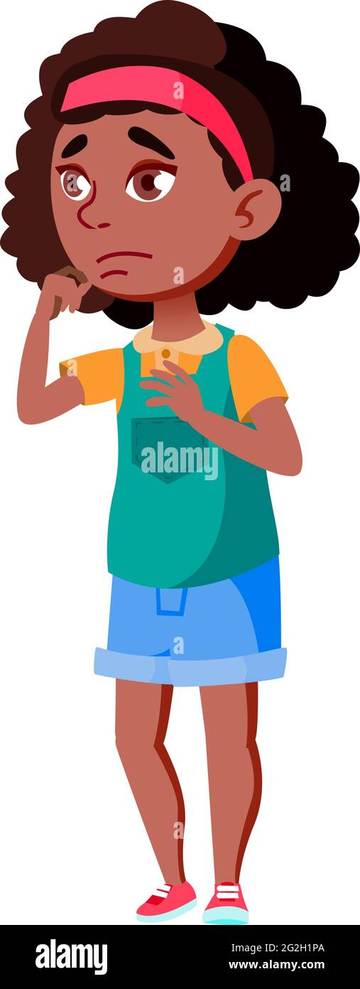 Sad Black Girl Cartoon