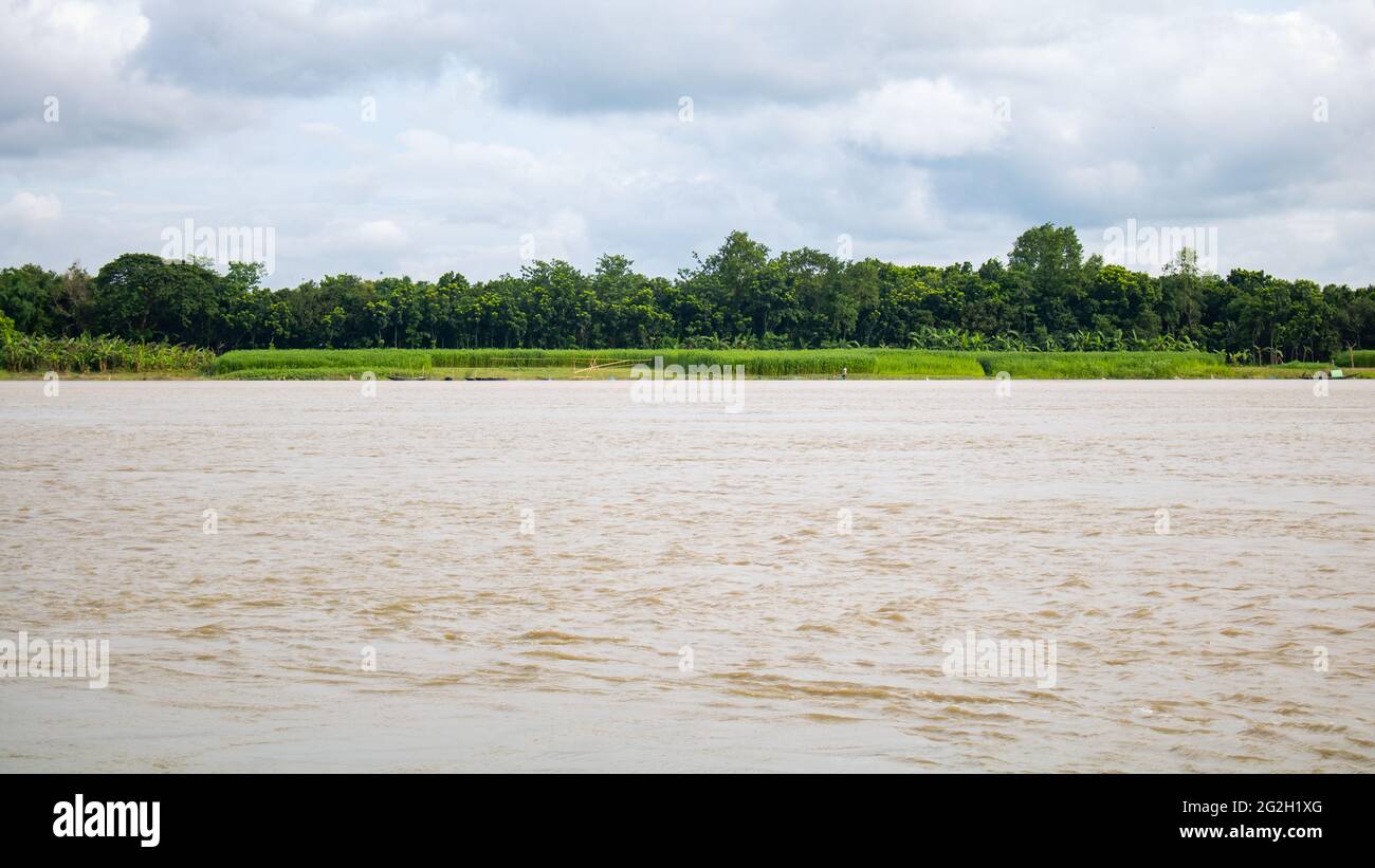 A beautiful landscape of Bangladesh. Great picture of a river. It is ...