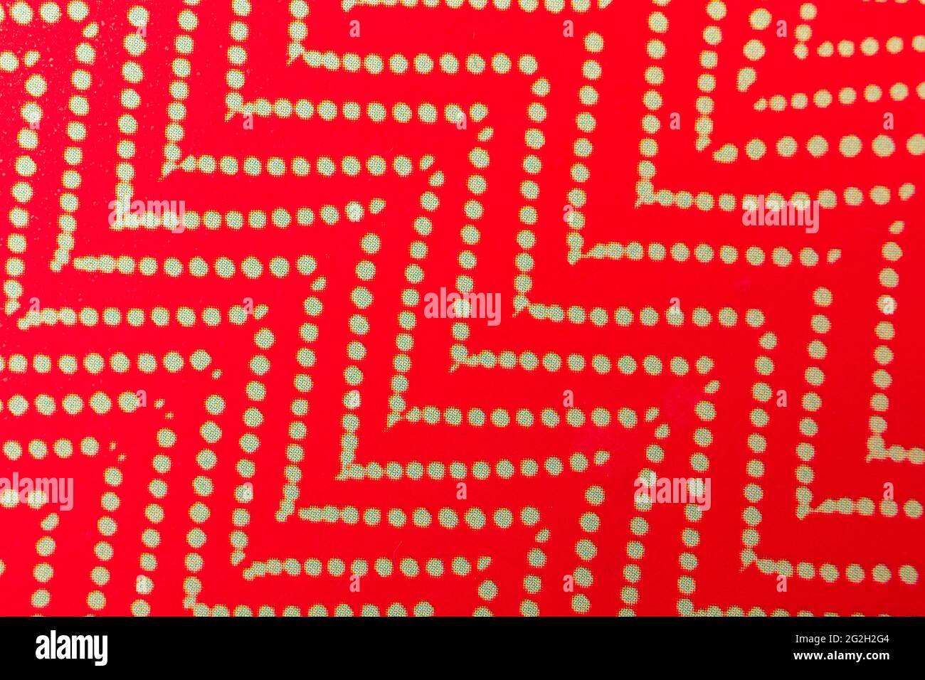 Geometric texture, red surface with dots and lines, holiday and festive ...