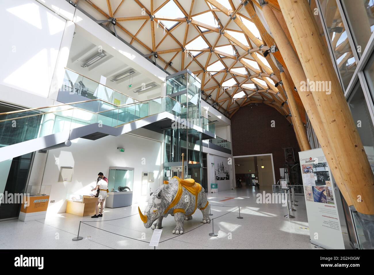 Interior of the Herbert Art Gallery and Museum, in Coventry's cultural ...