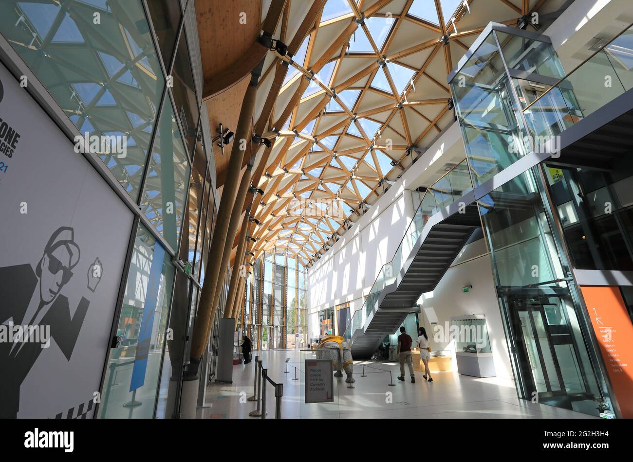Interior of the stylish Herbert Art Gallery and Museum, the home to ...