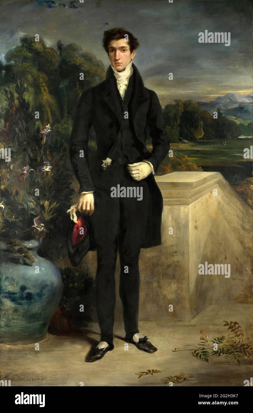 Eugène Delacroix - Louis Auguste Schaw Stock Photo - Alamy