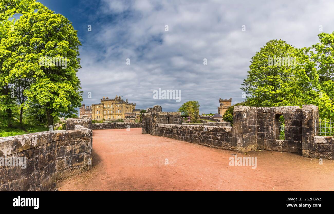 Scotland.The image here is of the main driveway leading to Culzean ...