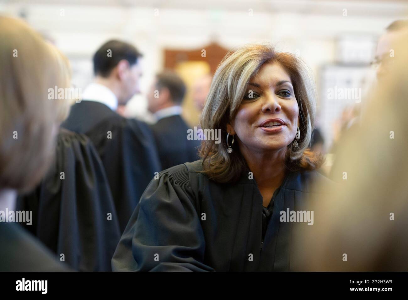 Texas Supreme Court Justice Eva Guzman is shown at the State of the ...