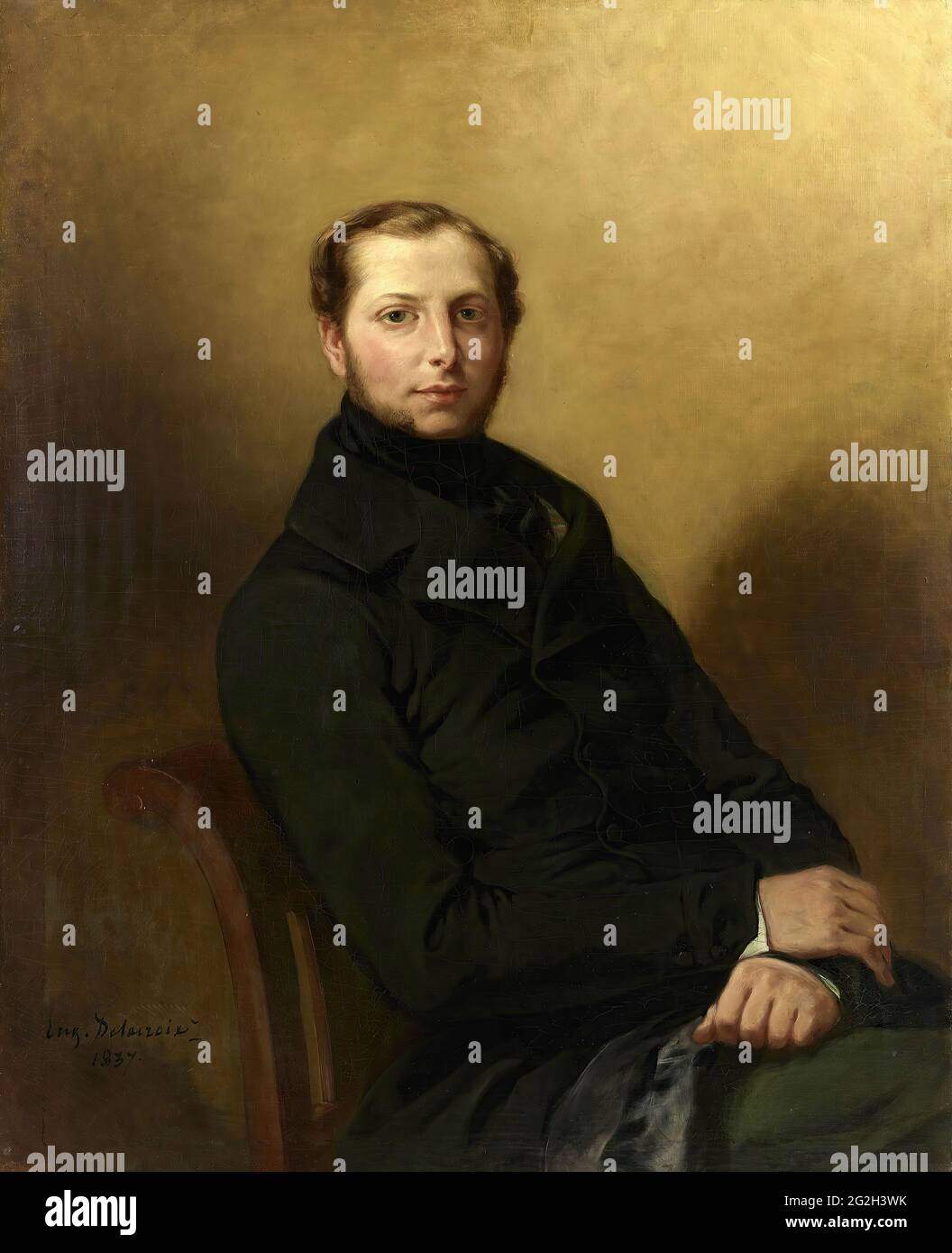 Eugène Delacroix - Portrait of Count Charles De Mo Stock Photo - Alamy