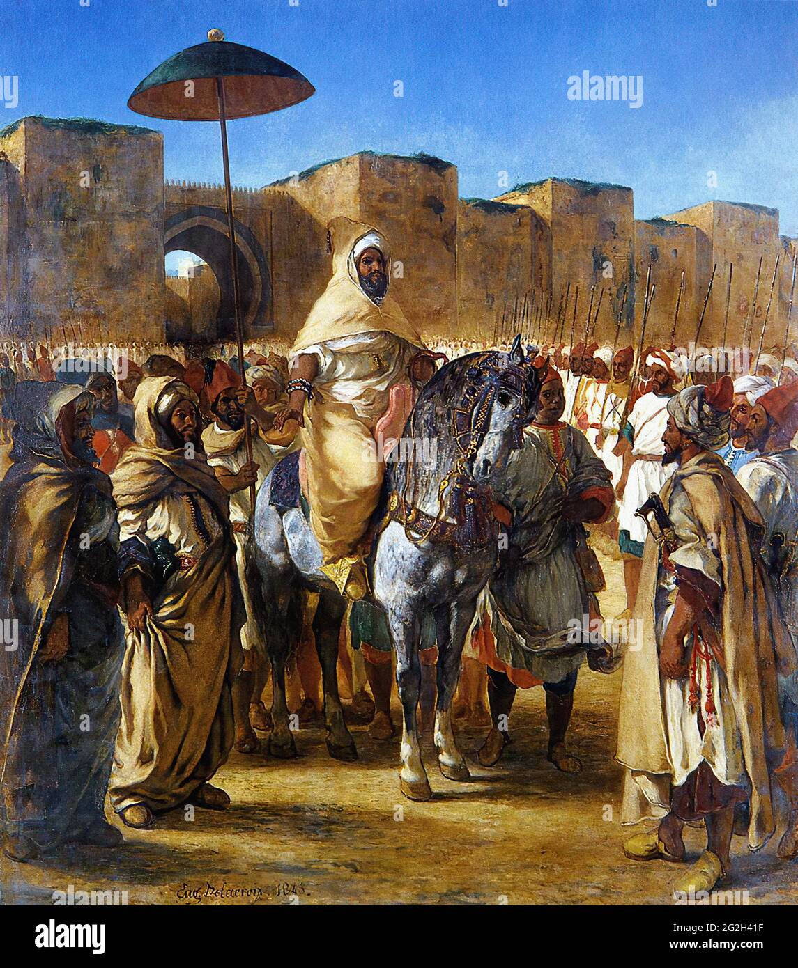 The sultan of morocco and his entourage hi-res stock photography and ...