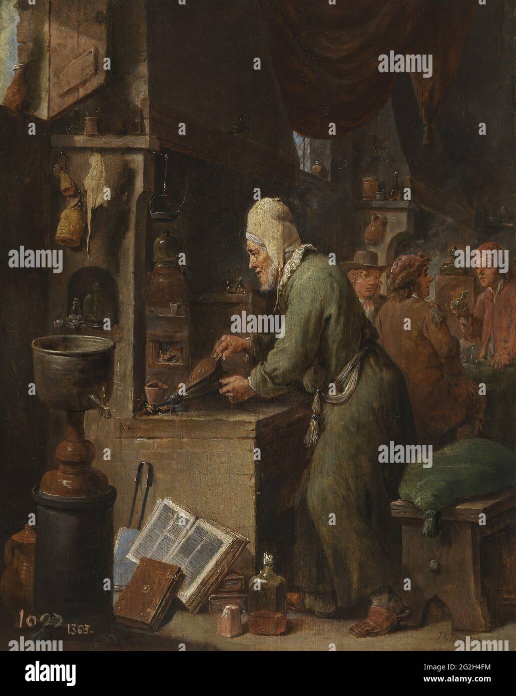 David Teniers - the Alchemist 03 Stock Photo - Alamy