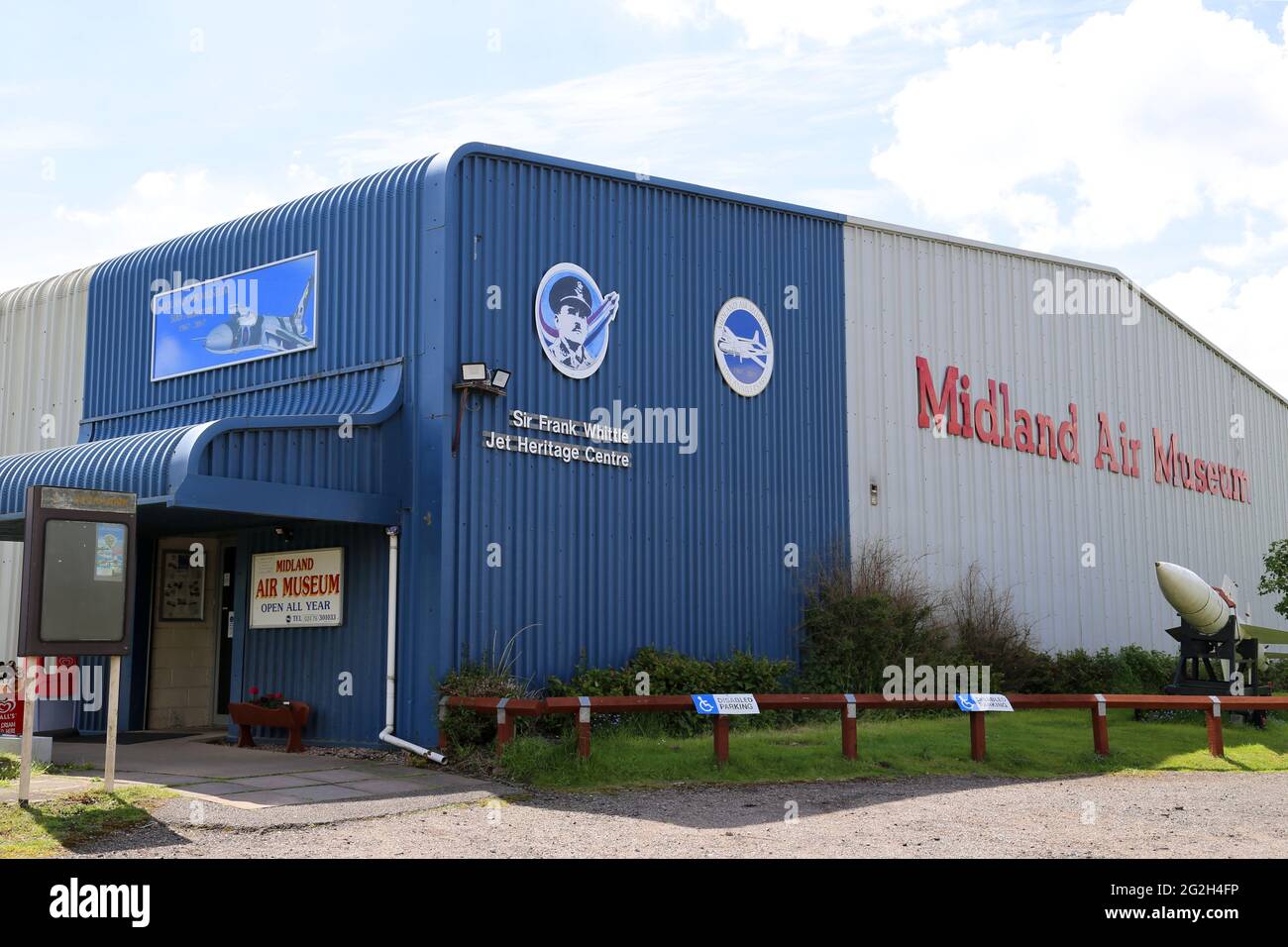 Midland Air Museum entrance, Coventry Airport, Baginton, Warwickshire ...