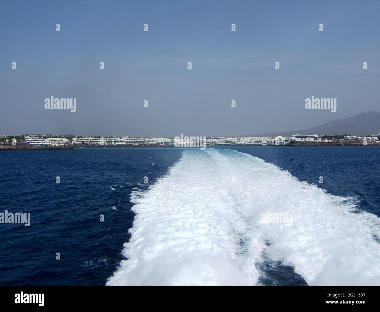 Large swirl of the tail water. View from the Fred Olsen Canary Island ...
