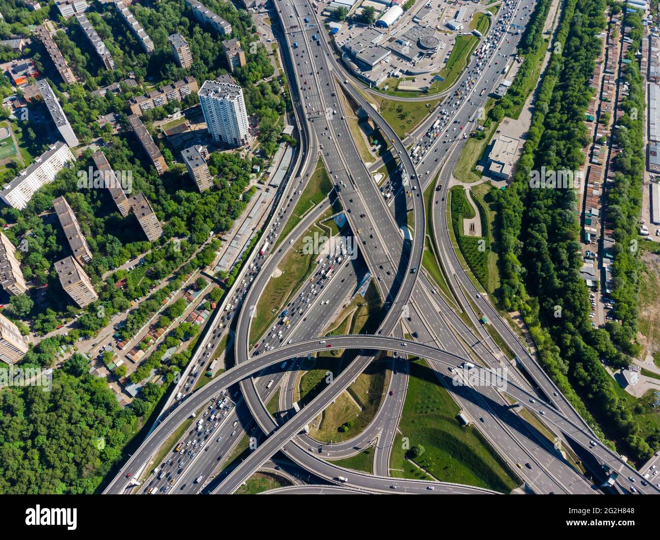 Multilevel junction in modern city hi-res stock photography and images ...
