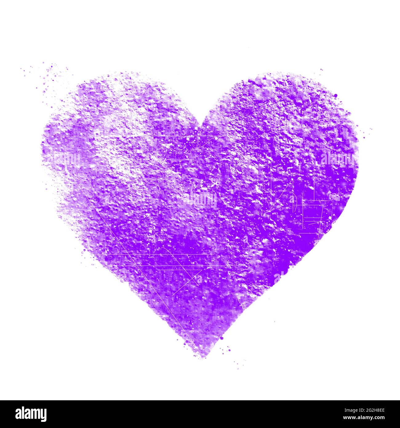 Vintage purple heart. Great for Valentine's Day, wedding, scrapbook ...