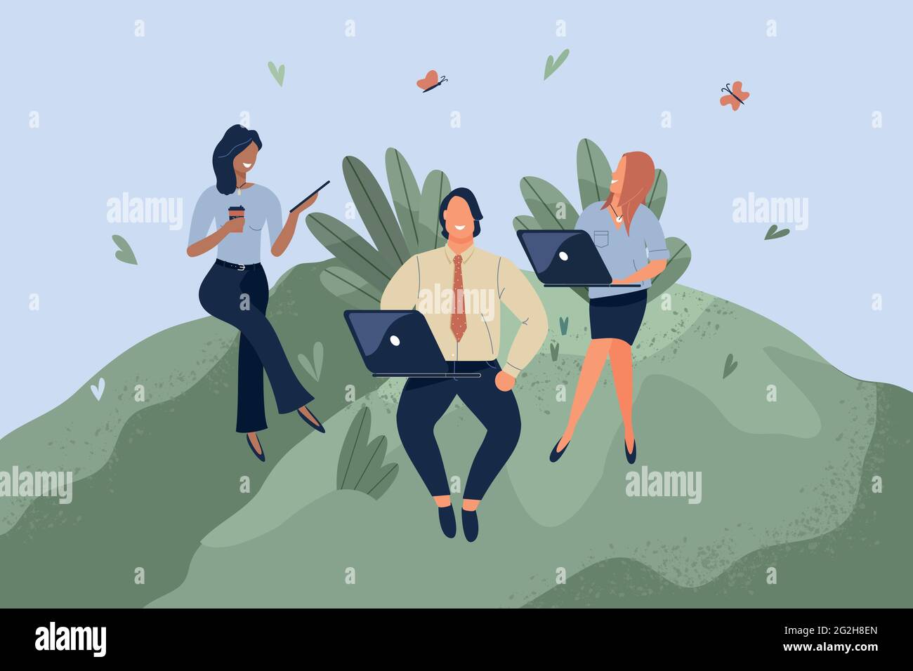 Positive comfortable Stock Vector Images - Alamy