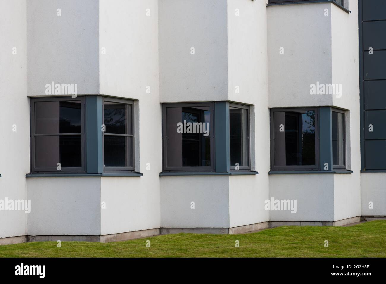Three office windows in a row Stock Photo - Alamy