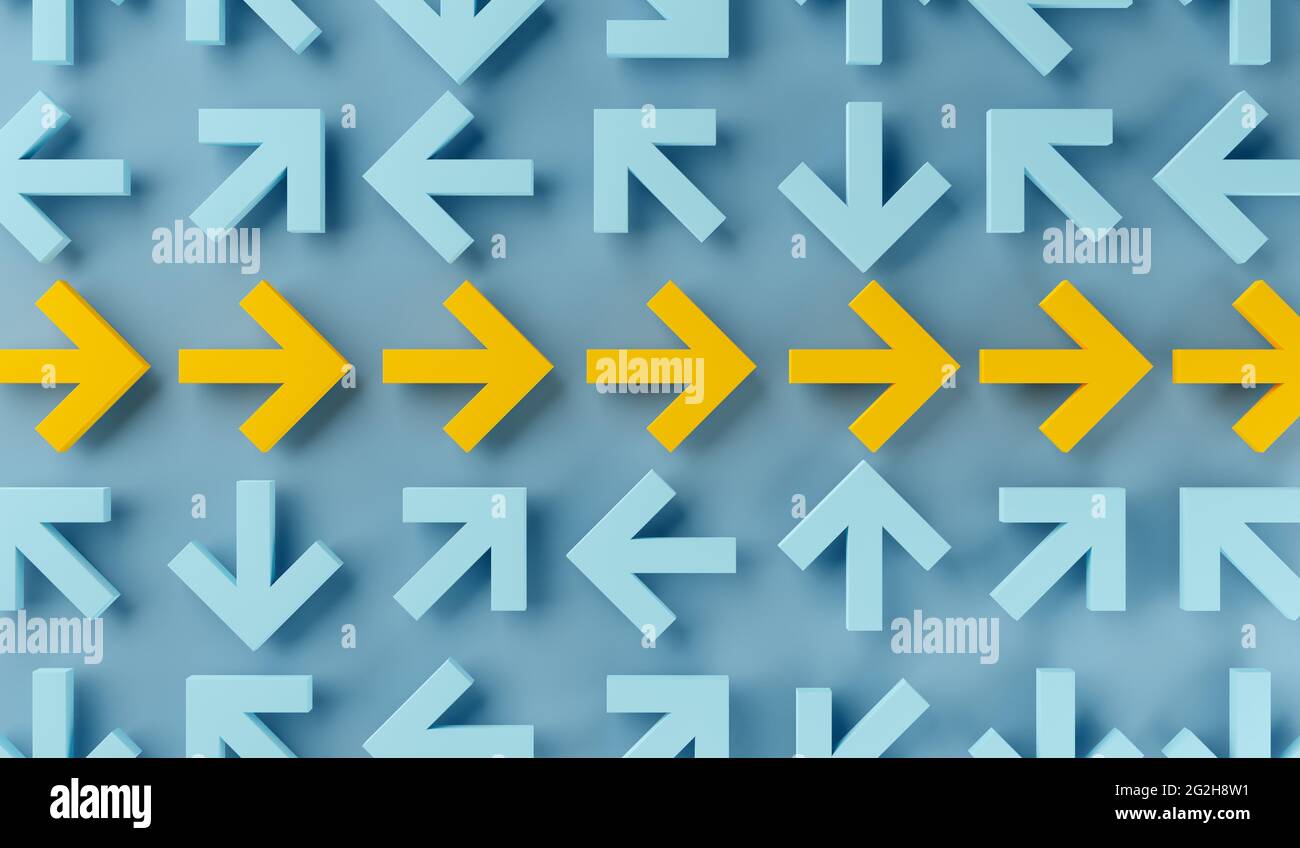 Many arrows pointing in different directions with arrows in the middle ...