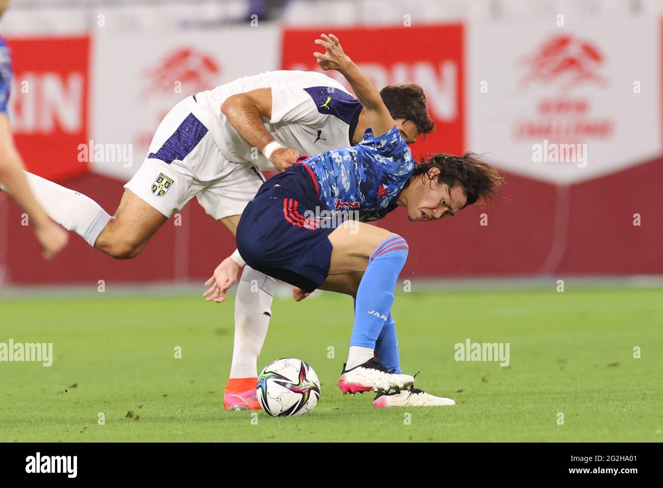 Noevier Stadium Kobe, Hyogo, Japan. 11th June, 2021. Kento Hashimoto ...