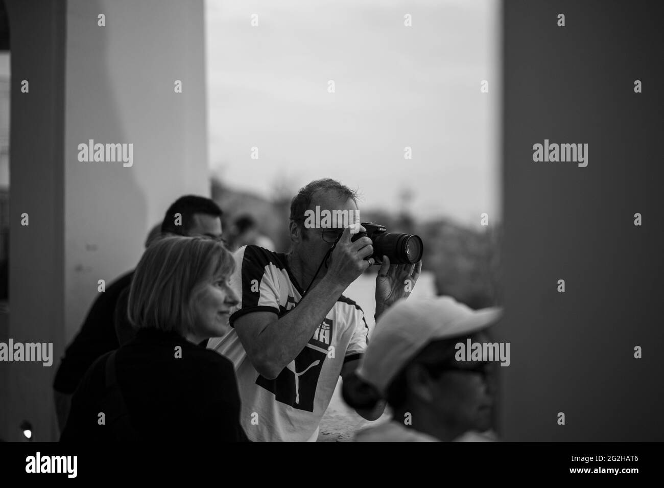 The view from famous Griffith Observatory museum building on the ...