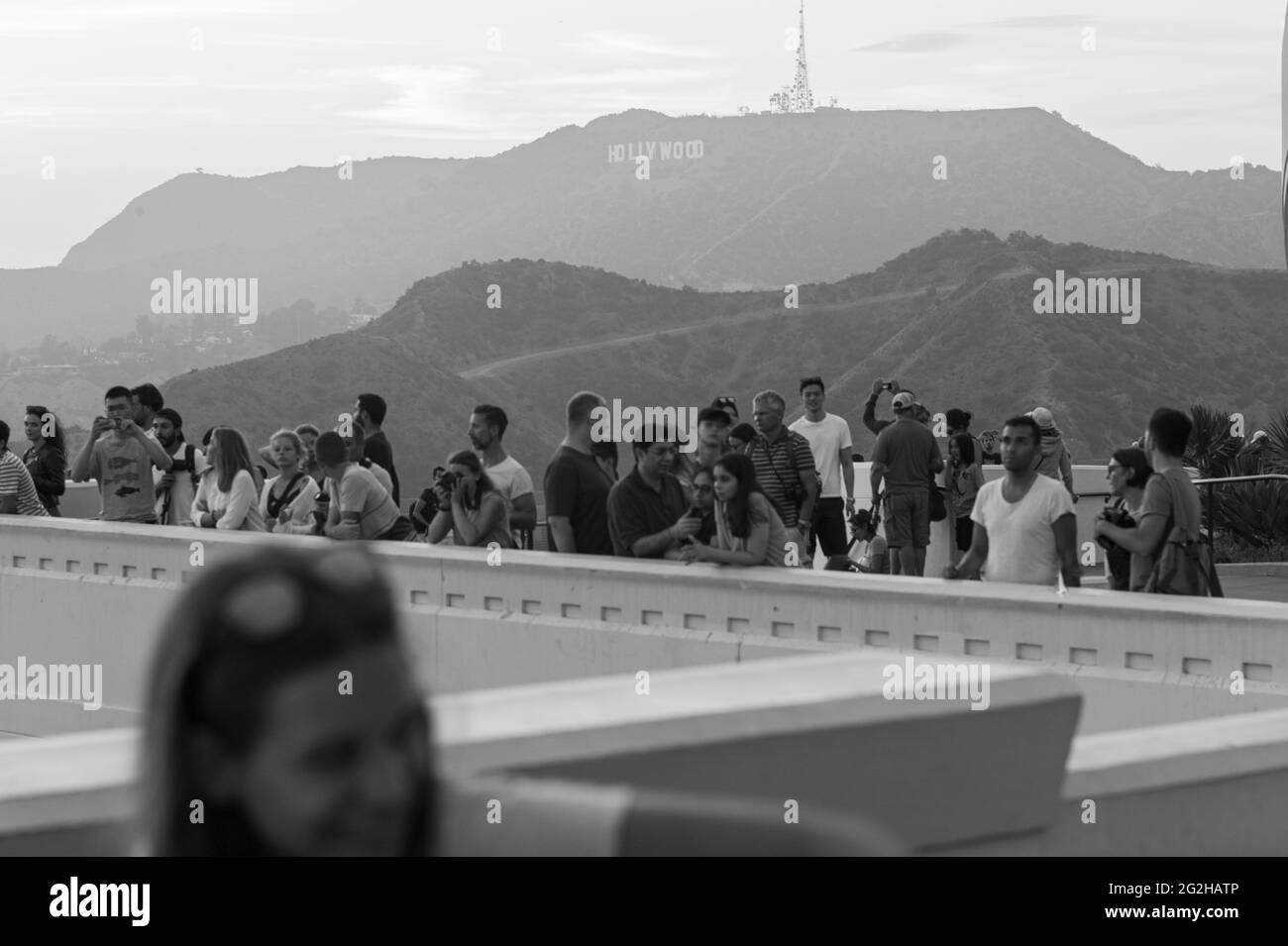 View from Famous Griffith Observatory museum on the Hollywood Hills in ...