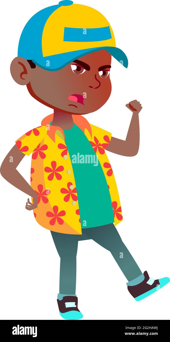 angry boy screaming on baseball player on playground cartoon vector ...