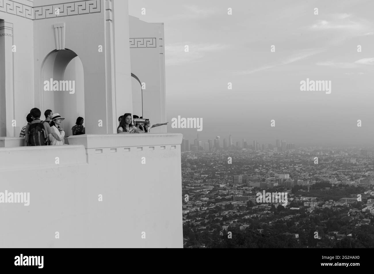 View from Famous Griffith Observatory museum on the Hollywood Hills in ...