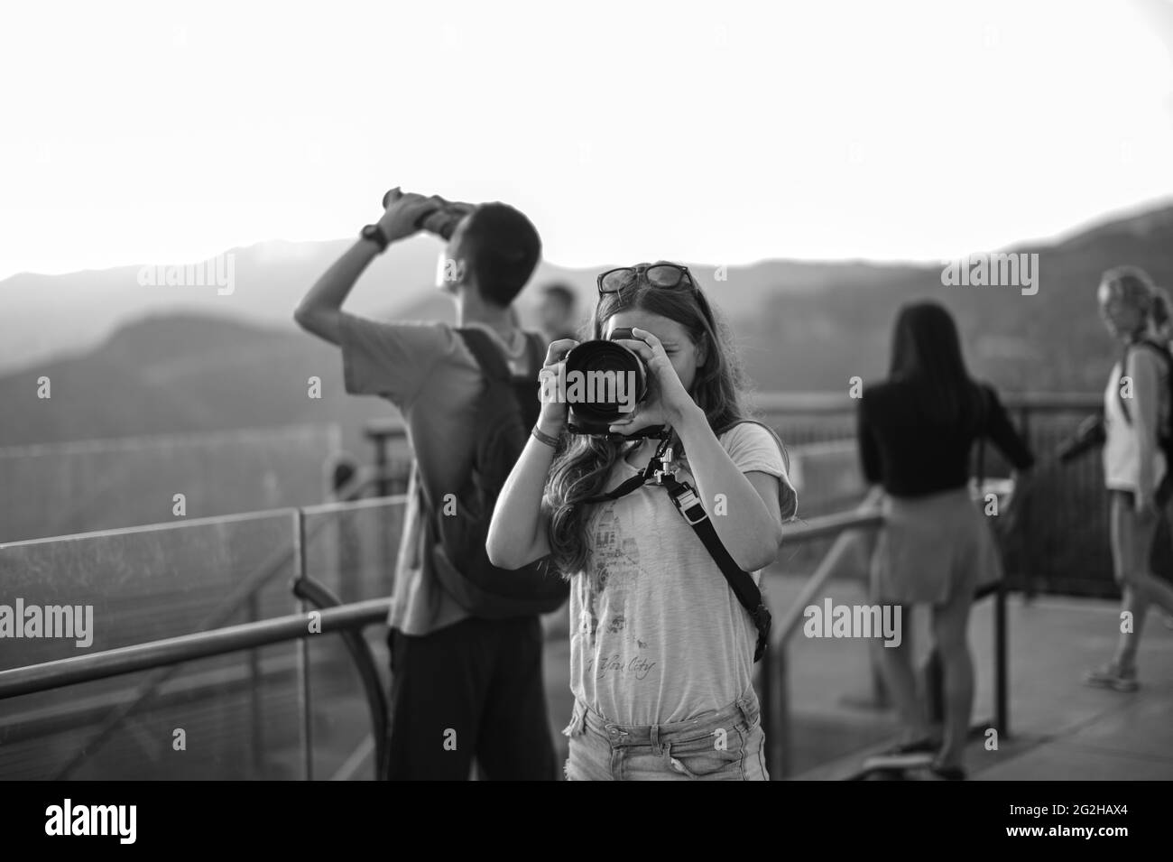 View from Famous Griffith Observatory museum on the Hollywood Hills in ...