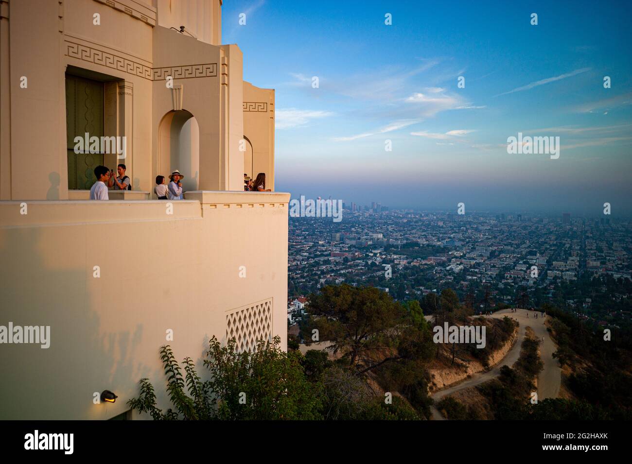 View from Famous Griffith Observatory museum on the Hollywood Hills in ...