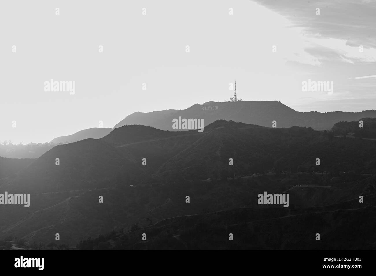 View from Famous Griffith Observatory museum on the Hollywood Hills in ...