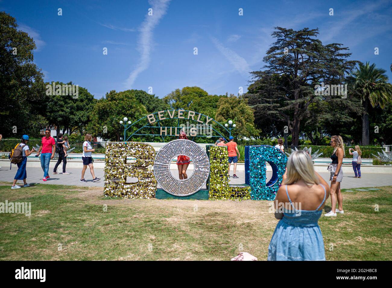 Scene in Beverly Hills, Los Angeles, California, USA Stock Photo - Alamy