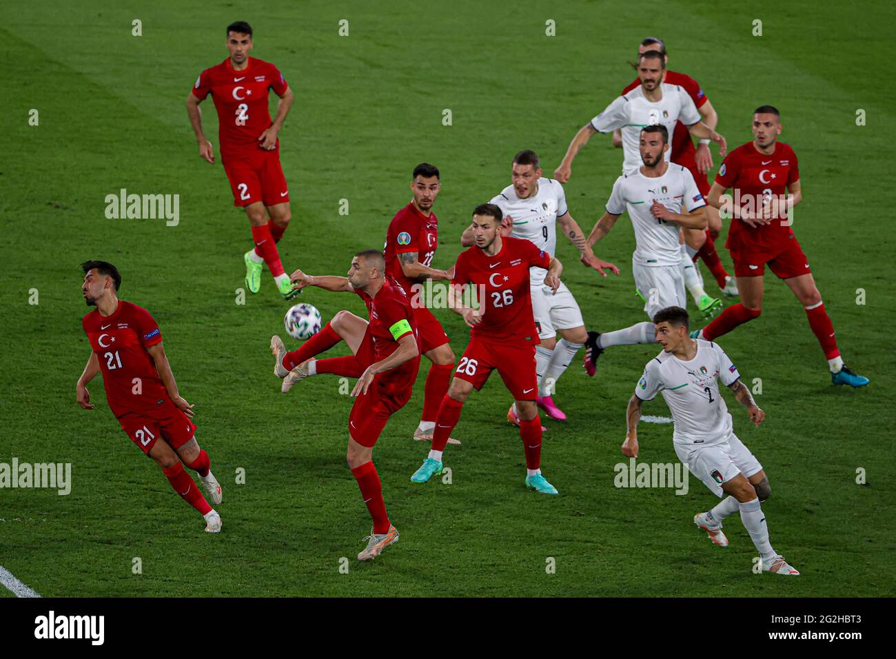 ROME, ITALY - JUNE 11: Irfan Can Kahveci of Turkey, Zeki Celik of ...