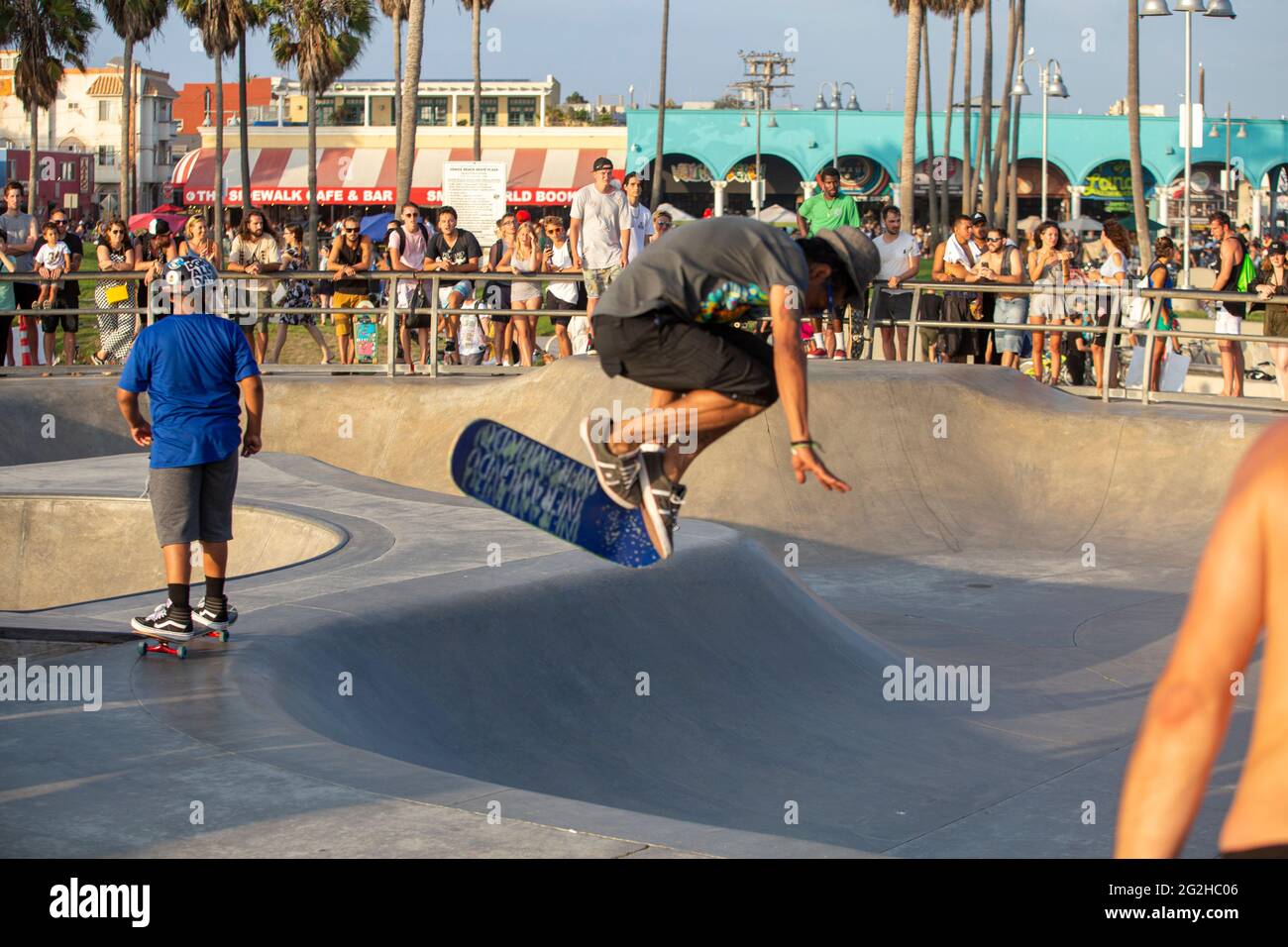 The skaters and the lifestyle at the Venice Beach Skate Park in Santa ...