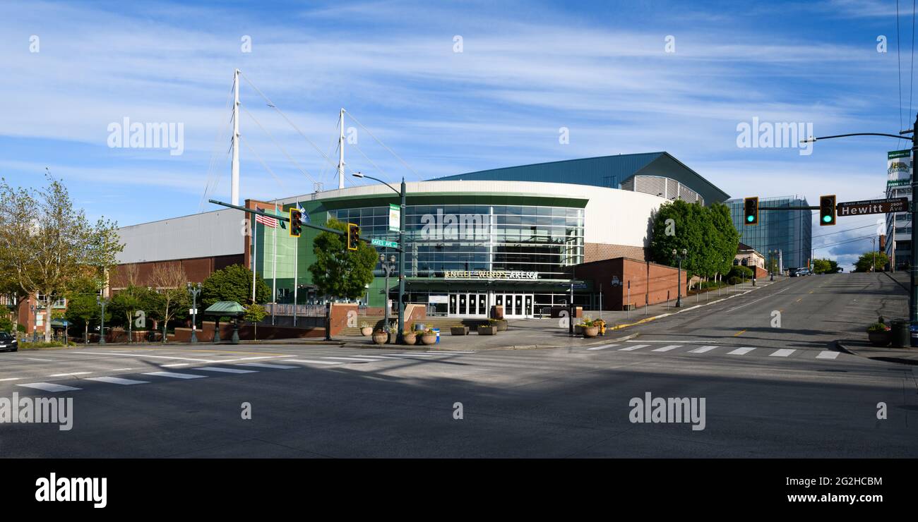Everett, WA, USA - June 07, 2021; Angel of the Winds arena in Everett ...