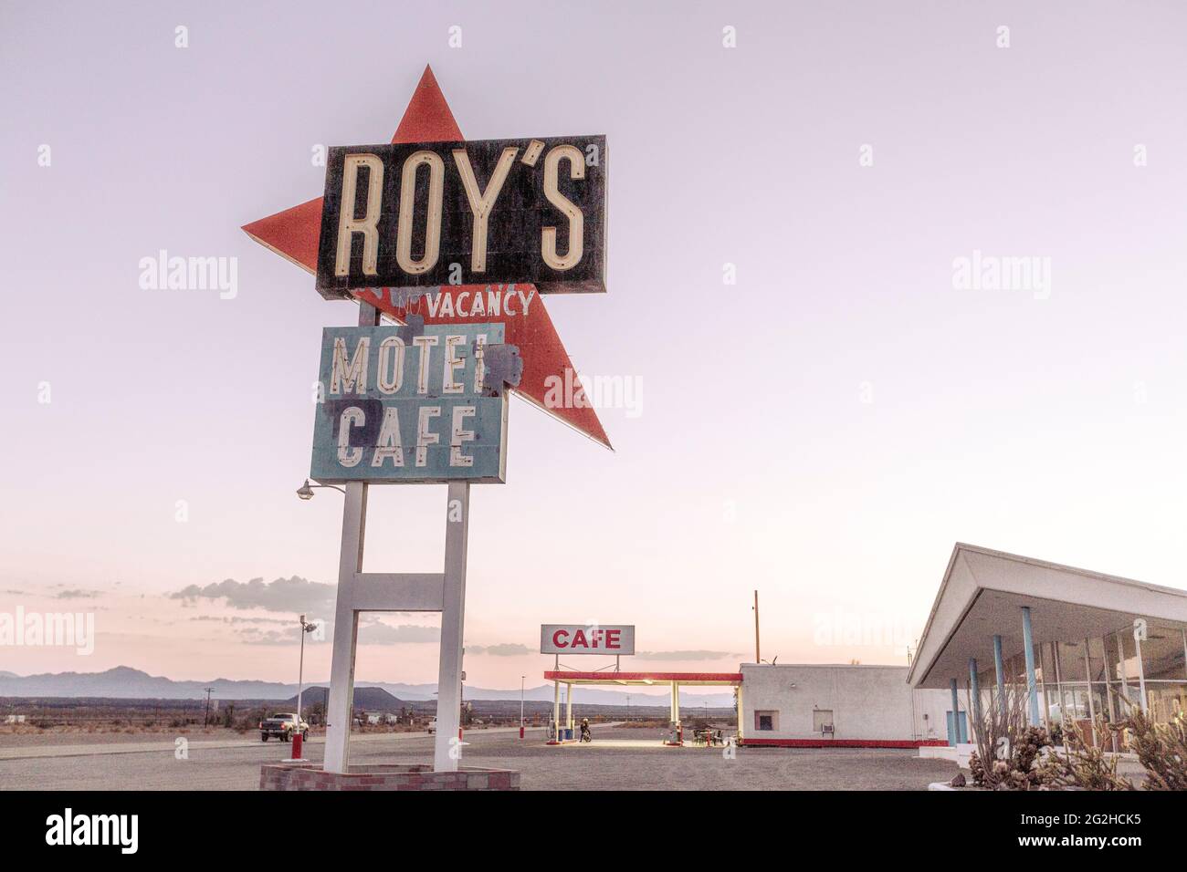 Roy's cafe, motel and garage, Route 66, Amboy, California, USA, North ...