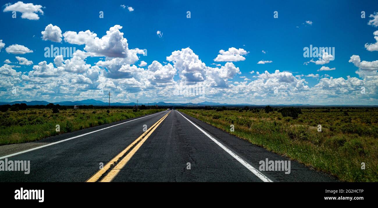 Driving through Arizona - and enjoying a spectacular view - exact ...