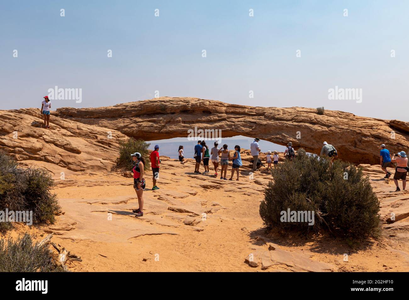 Mesa Arch. Cliff's-edge sandstone arch framing an iconic sunrise view ...