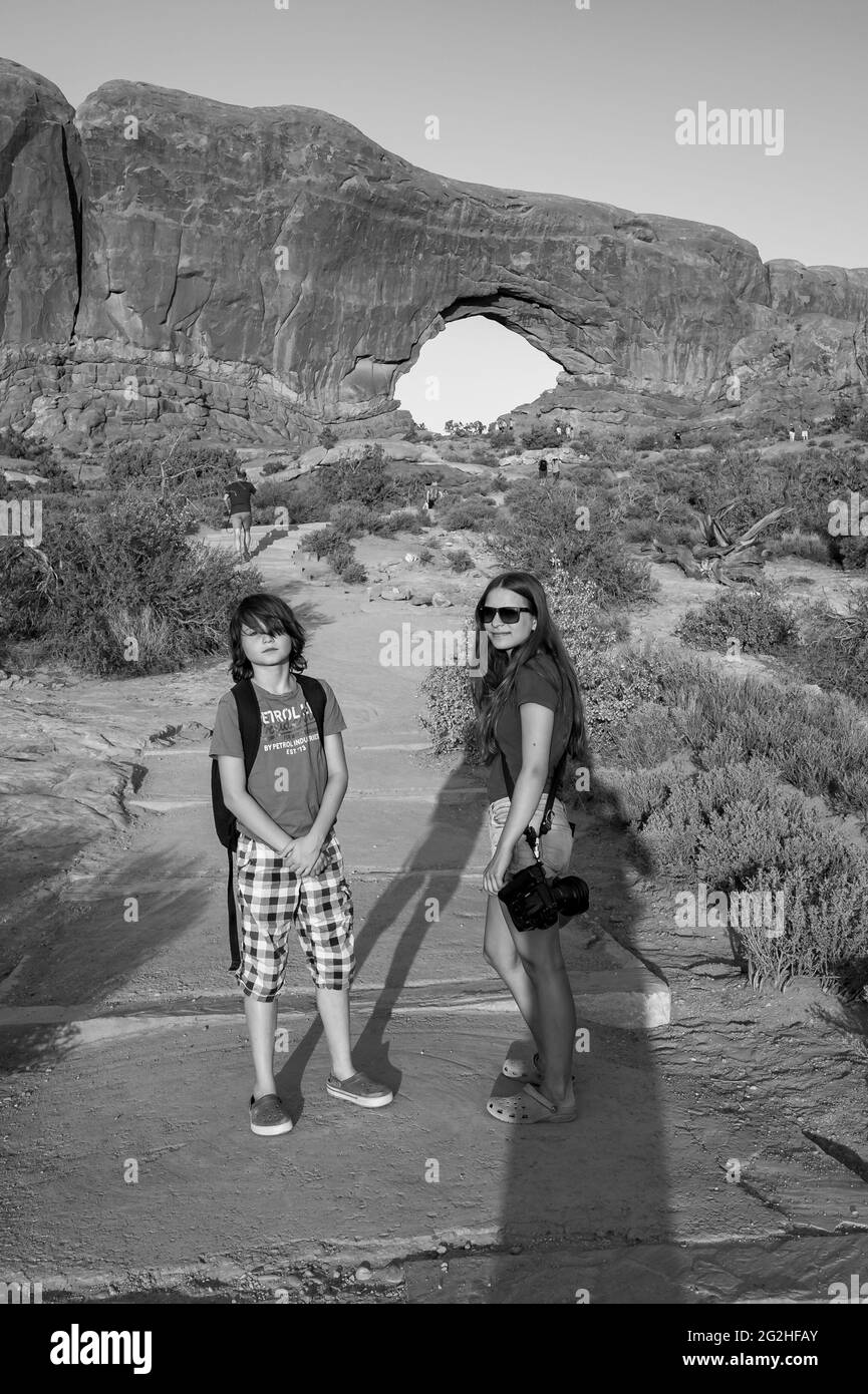 Girl in arch hi-res stock photography and images - Alamy