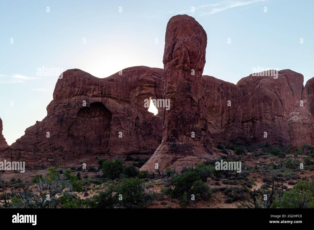 Scenic Nature in Arches National Park, Moab, Utah, USA Stock Photo - Alamy