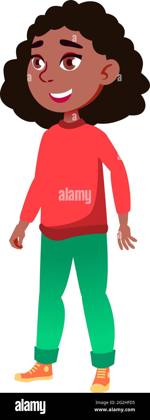 smiling girl in clothing store cartoon vector Stock Vector Image & Art ...